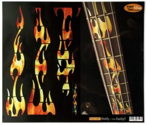 jockomo base fire flame (real fire) base inlay sticker