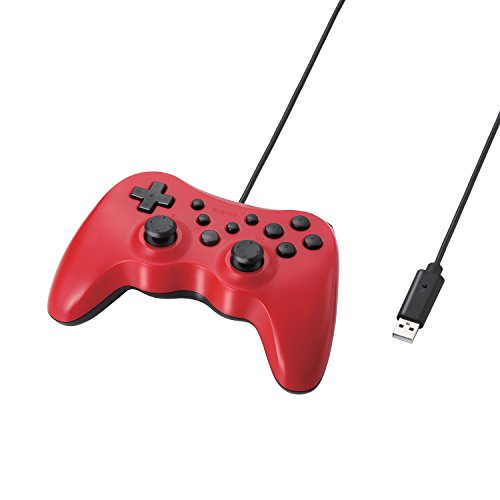 Elecom Gamepad 12 Button with Flash Function Red JC-U 3712 TRD