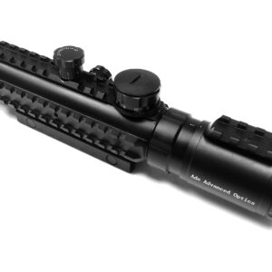 Ade Advanced Optics BE1-3X30IR Premium Illuminated Red Cross Electro Sight Riflescope, 1-3x 30mm