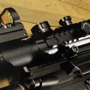 Ade Advanced Optics BE1-3X30IR Premium Illuminated Red Cross Electro Sight Riflescope, 1-3x 30mm