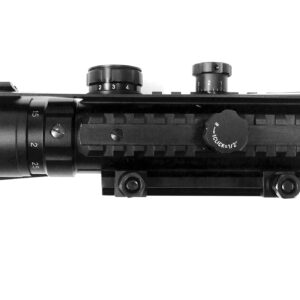 Ade Advanced Optics BE1-3X30IR Premium Illuminated Red Cross Electro Sight Riflescope, 1-3x 30mm