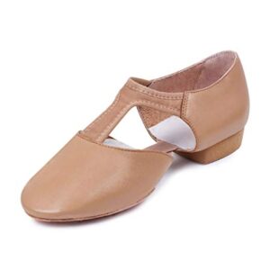 Bloch Women's Elastospllit Grecian Dance Shoe, tan, 10.5 Medium US