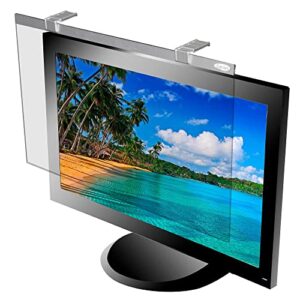 kantek lcd protect deluxe anti-glare filter for 24-inch widescreen monitors (16:10 and 16:9 aspect ratios) (lcd24w),silver