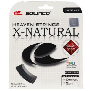 solinco x-natural tennis string set-16g-black