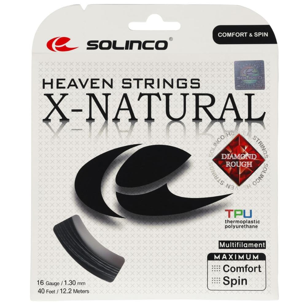 Solinco X-Natural Tennis String Set-16G-Black