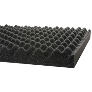 ak trading co. sound damping products, charcoal, 1.5" x 24" x 18" (eggcrate-24x18x1.5_chx)