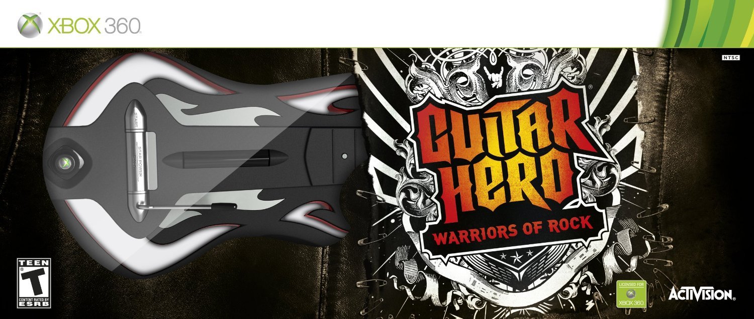 Guitar Hero: Warriors of Rock Wireless Guitar Controller - Guitar Only - For XBOX 360