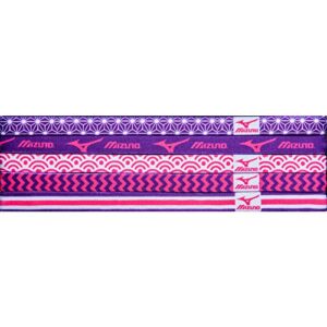 mizuno triumph headbands, one size, shocking pink/electric purple