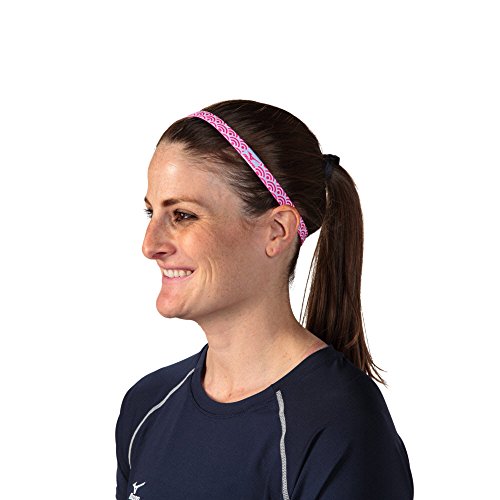 Mizuno Triumph Headbands, One Size, Shocking Pink/Electric Purple