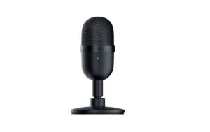 razer seiren mini - usb condenser microphone for streaming (compact with supercardioid polar pattern, tiltable stand, integrated shock absorber) black