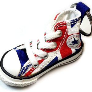 Converse Key Chain All Star Chuck Taylor Sneaker Keychain Authentic, British Flag, Small