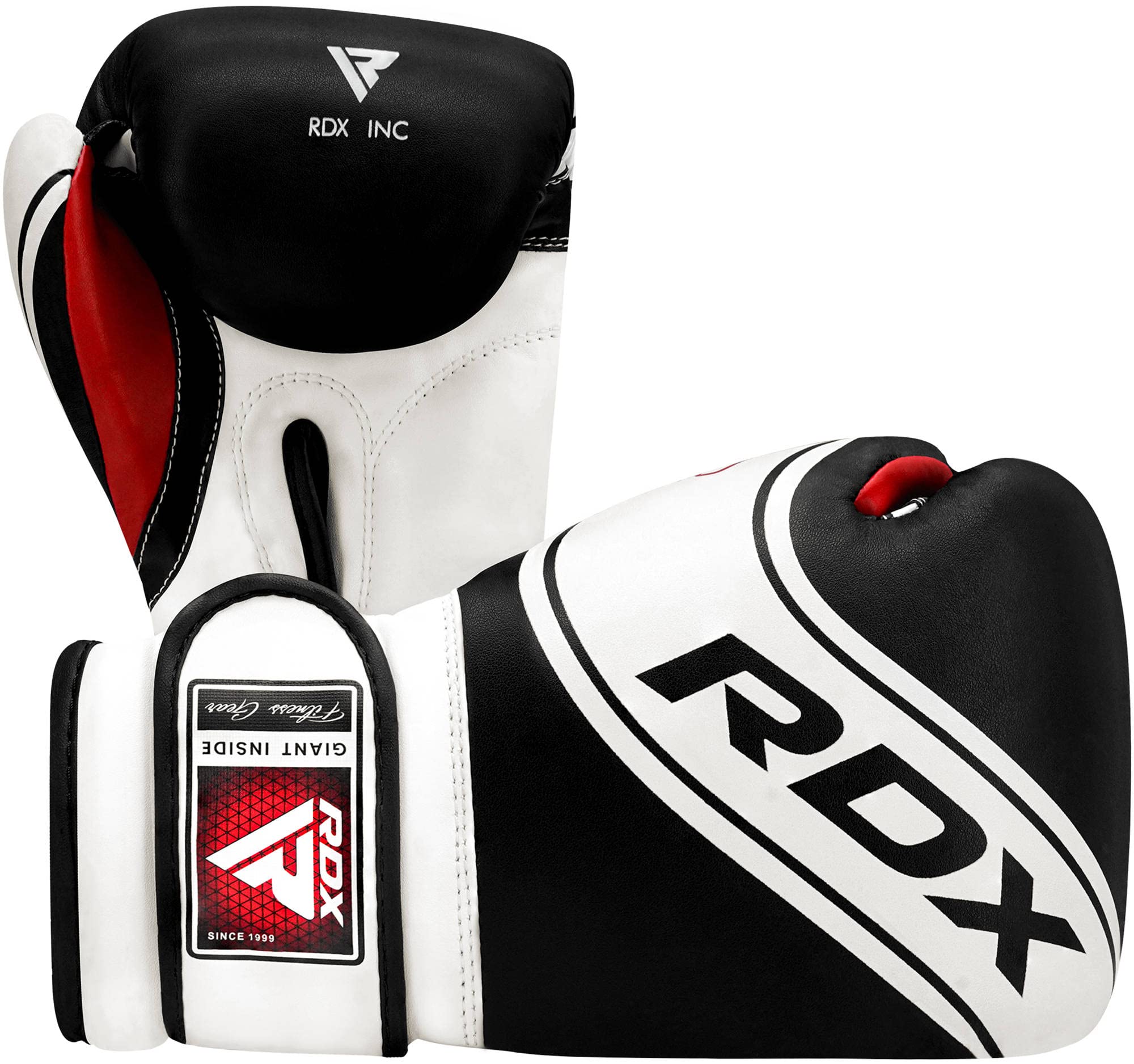 RDX Kids Boxing Gloves, 6oz 4oz Junior Training Mitts, Maya Hide Leather Ventilated Palm, Muay Thai Sparring MMA Kickboxing Fighting, Punch Bag Speed Ball Focus Pads Punching Workout