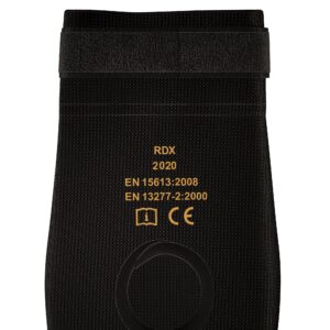 RDX MMA Elbow Support Brace Sleeve Pads Guard Bandage Elasticated Shield Protector,Black,Large, Large, Black