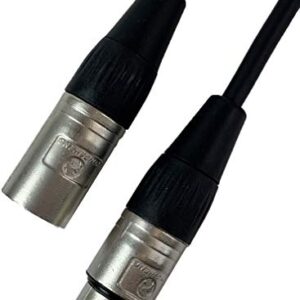 Gearlux XLR Microphone Cable, Fully Balanced, Male to Female, Black, 25 Feet - 2 Pack