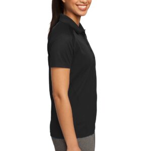 SPORT-TEK Ladies Dri-Mesh Pro Polo M Black