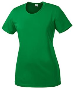 sport-tek women's posicharge competitor tee l kelly green