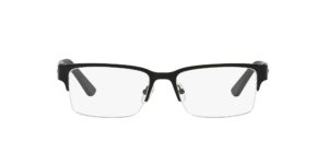 a|x armani exchange men's ax1014 rectangular prescription eyewear frames, black/demo lens, 53 mm