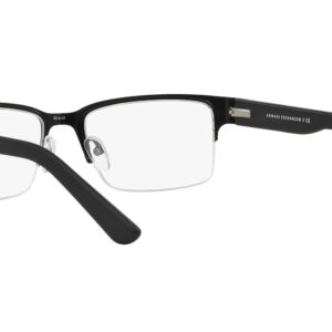 A|X ARMANI EXCHANGE Men's AX1014 Rectangular Prescription Eyewear Frames, Black/Demo Lens, 53 mm