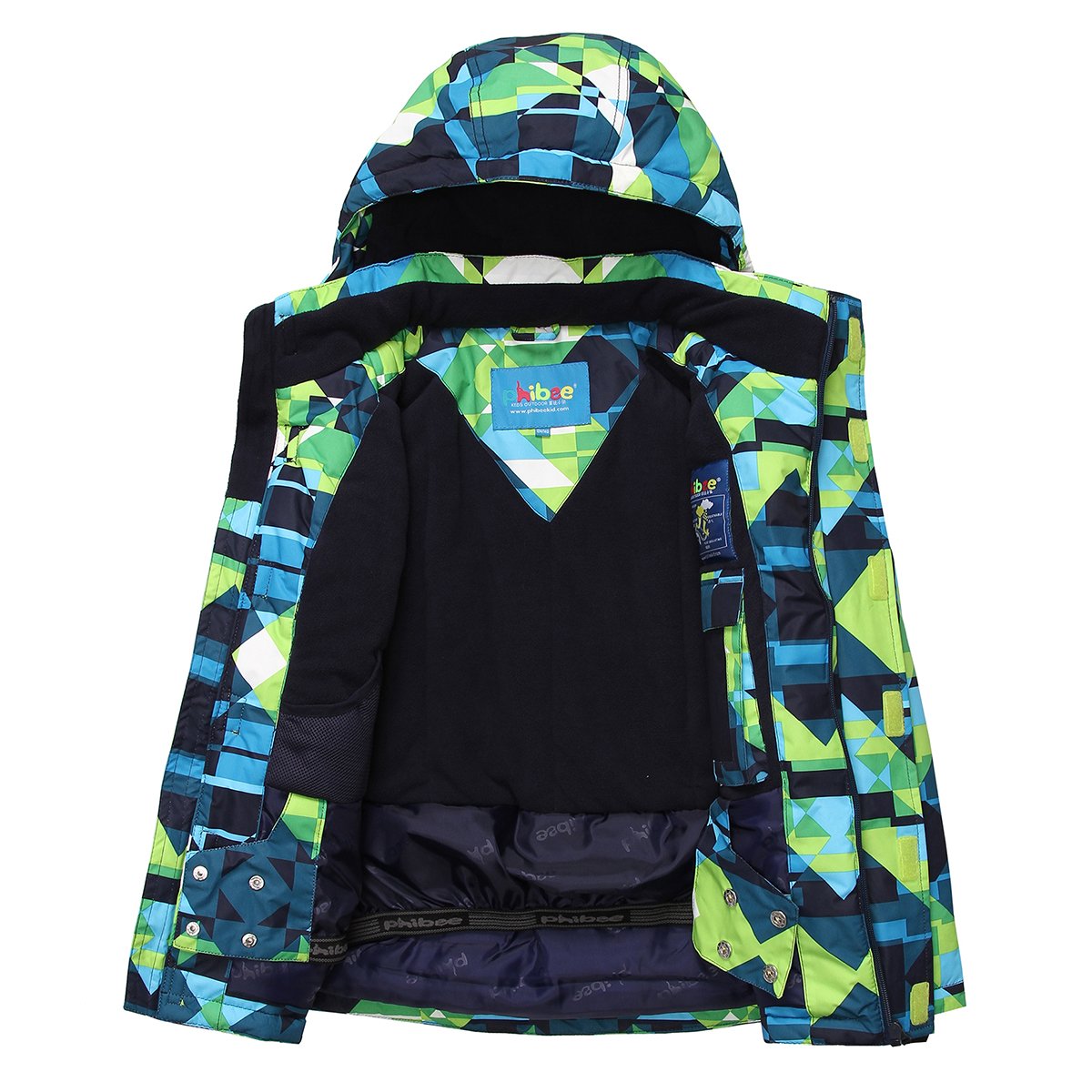 PHIBEE Big Boy's Waterproof Breathable Snowboard Ski Jacket Size 16