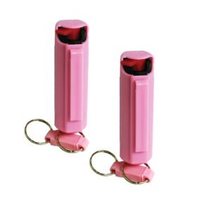 pepper shot pepper spray 1/2 oz molded holster w/quick release key chain bundle - lot of 2 pieces