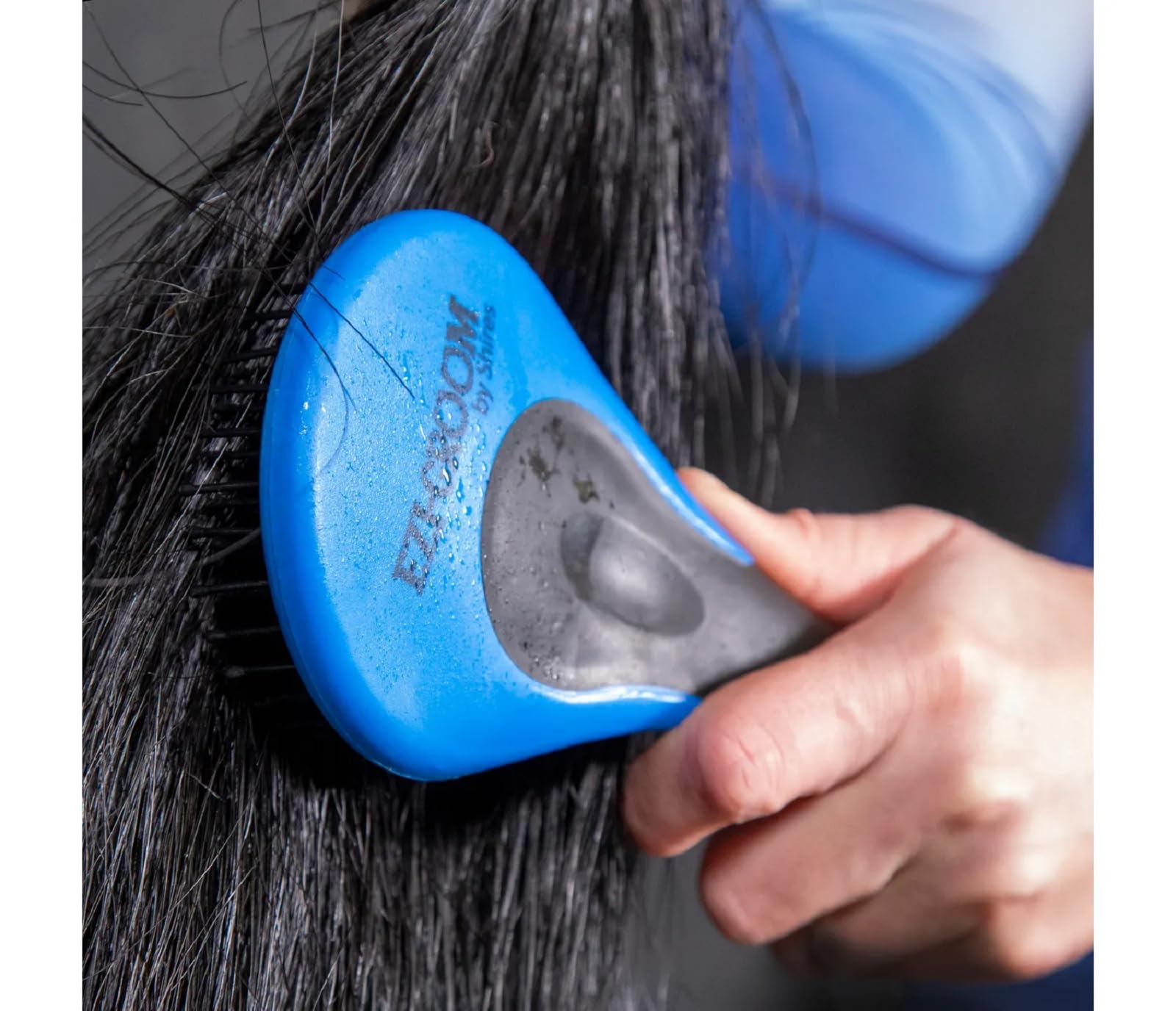 EZI-GROOM GRIP MANE & TAIL BRUSH (B.Blue)