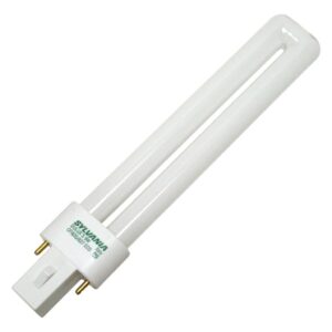 (10 pack) sylvania 21272 cf9ds/827/eco 9-watt 2700k 2-pin single tube compact fluorescent lamp10