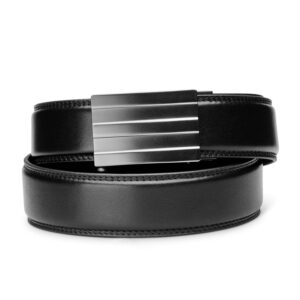 kore men’s full-grain leather track belt | “endeavor” alloy buckle