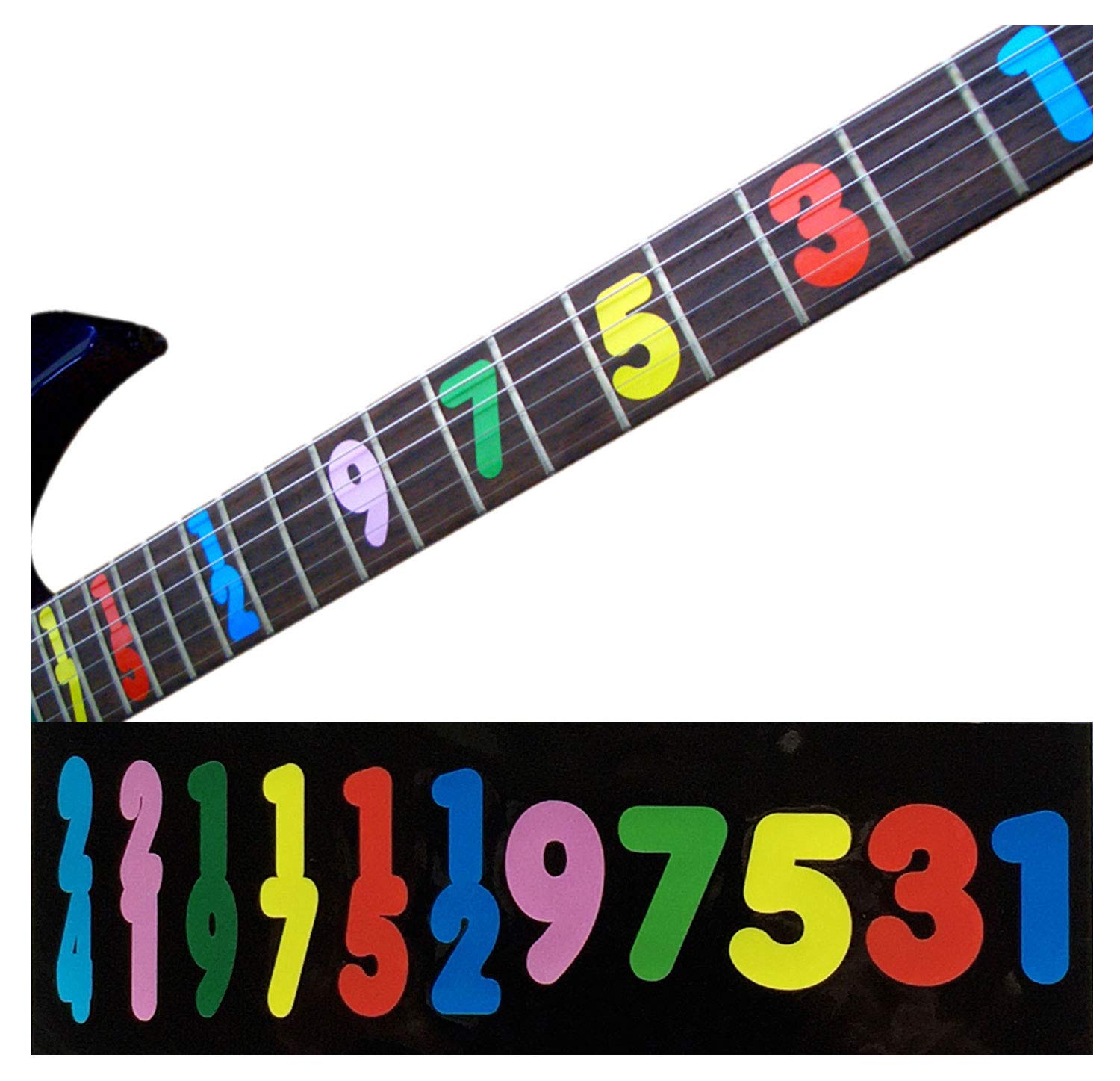 Jockomo Numbers Jason Becker Guitar Inlay Sticker