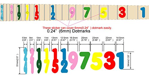 Jockomo Numbers Jason Becker Guitar Inlay Sticker