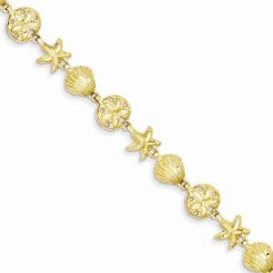 14k sea life bracelet