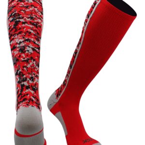 TCK Digital Camo OTC Socks (Red, Medium)