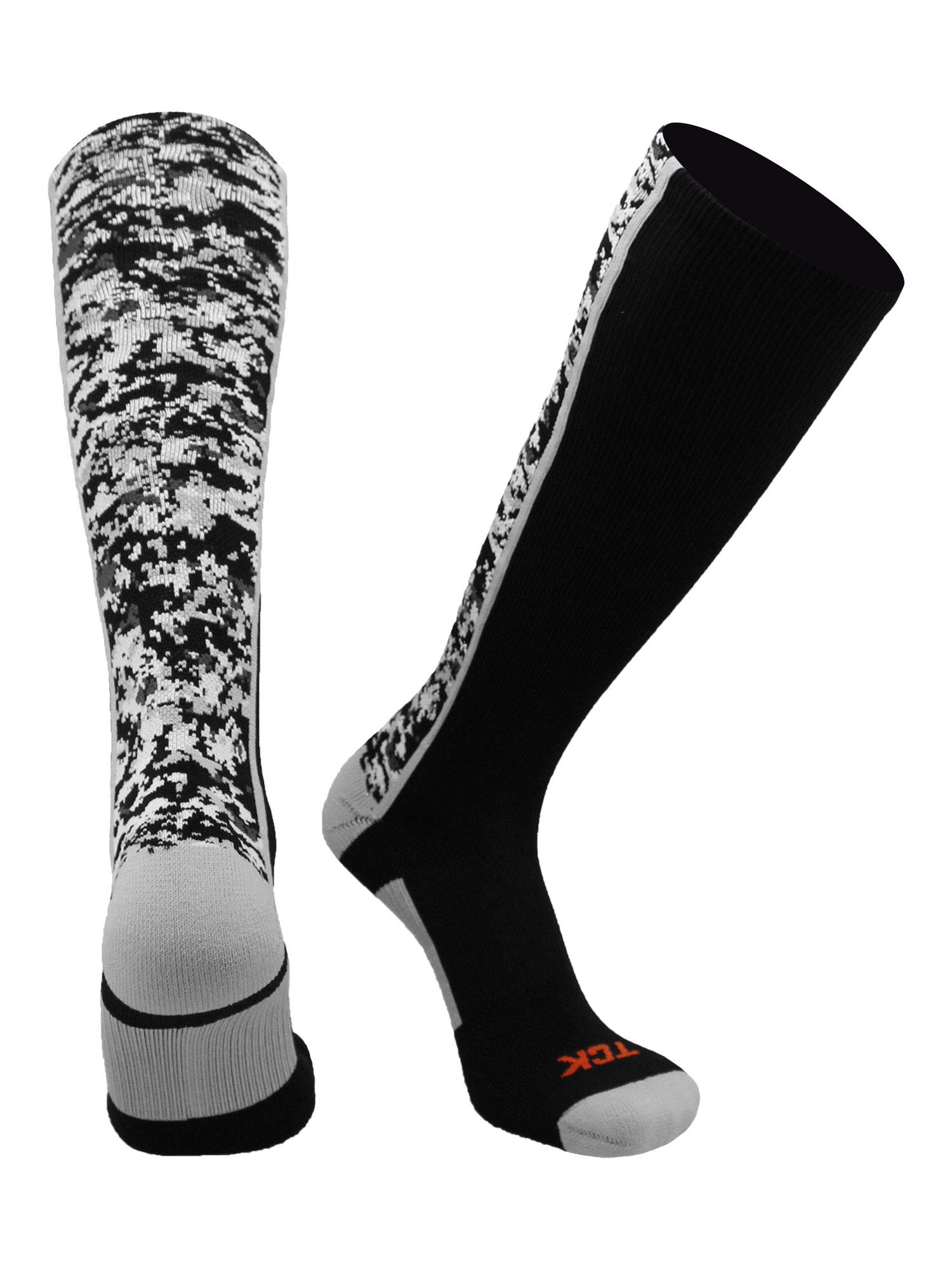 TCK Digital Camo OTC Socks (Black, Large)