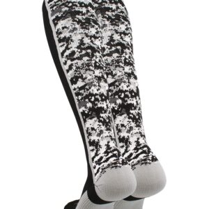 TCK Digital Camo OTC Socks (Black, Large)