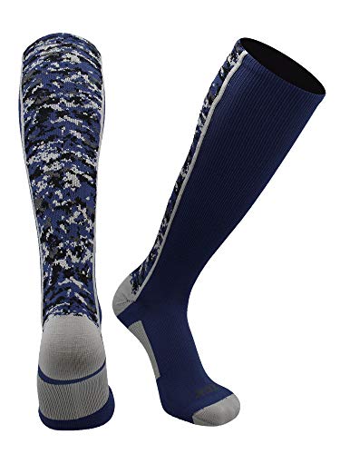 TCK Digital Camo OTC Socks (Navy, X-Large)