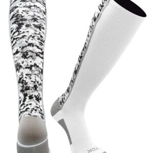 TCK Digital Camo OTC Socks (White, Small)