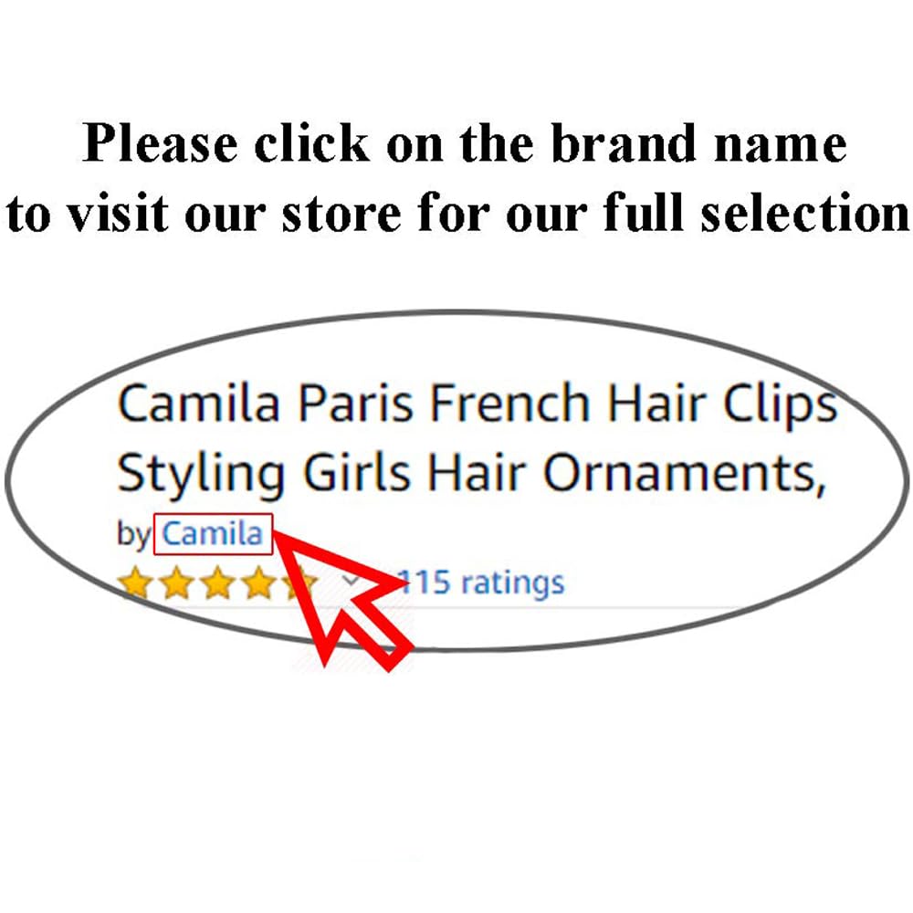 Camila Paris AD1/2 French Hair Barrette Clip for Girls, Set of 2 Rubberized Metal Clasp Strong Hold Grip Hair Clips for Women, No Slip Durable Styling Girls Hair Accessories, Made in France