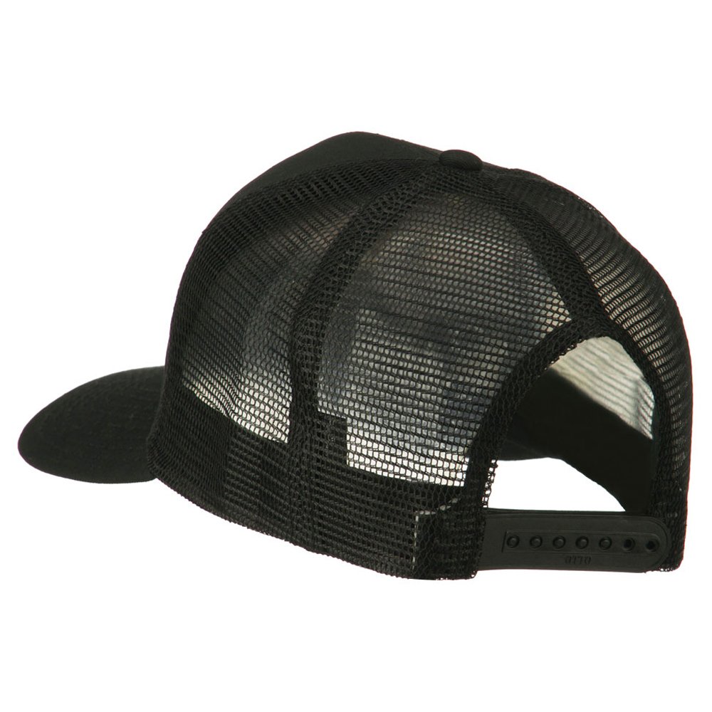 e4Hats.com California State Flag Patched Twill Mesh Cap - Black OSFM