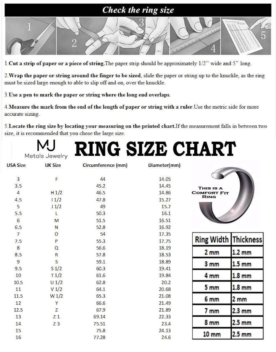 MJ Metals Jewelry 7mm Classic Polished Tungsten Carbide Mirror Finished COMFORT FIT Wedding Band Ring Size 11