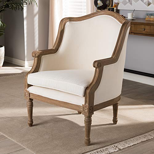 Baxton Studio ASS292Mi CG4 Living-Room-Chairs, 26.25" x 27.75" x 26", Beige