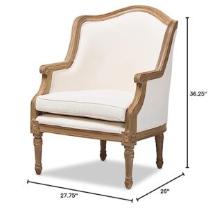 Baxton Studio ASS292Mi CG4 Living-Room-Chairs, 26.25" x 27.75" x 26", Beige