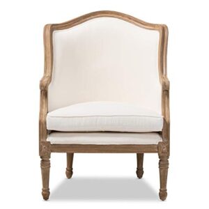 Baxton Studio ASS292Mi CG4 Living-Room-Chairs, 26.25" x 27.75" x 26", Beige