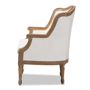 Baxton Studio ASS292Mi CG4 Living-Room-Chairs, 26.25" x 27.75" x 26", Beige