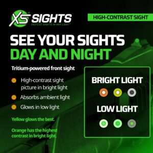 XS Sights Big Dot Shotgun Bead, Tritium Sights, High-Visibility in Low-Light Conditions, Fast Target Acquisition, Fits Mossberg Plain Barrel, Mossberg 500/590, Tritium White Dot