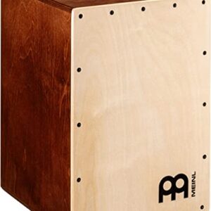 Meinl Percussion Jam Cajon Box Drum with Snare and Bass Tone for Acoustic Music — Made in Europe — Baltic Birch Wood, Play with Your Hands, 2-Year Warranty (JC50LBNT)