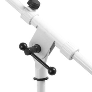 On-Stage MS7801W Telescoping Microphone Boom Stand, White