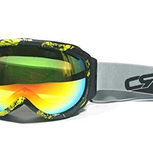 CRG Sports Ski Goggles, Anti Fog Double Lens Snow Goggles, UV Protection Snowboard Goggles for Men,Women,Adults,Youths