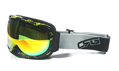 CRG Sports Ski Goggles, Anti Fog Double Lens Snow Goggles, UV Protection Snowboard Goggles for Men,Women,Adults,Youths