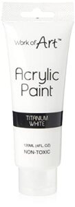 work of art 120ml acrylic paint - white, 6721