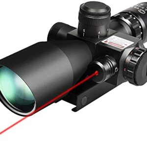 CVLIFE 2.5-10x40e Red & Green Illuminated Scope with 20mm Mount