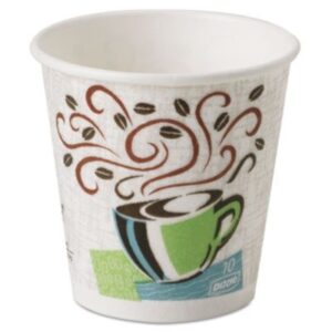 dixie perfectouch hot cup - 10 oz - 500/carton - paper